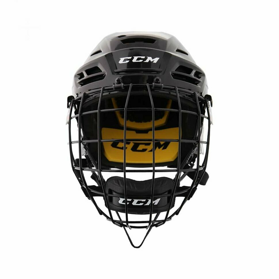 Шлем хоккейный полевого игрока с маской CCM Tacks 210 Combo SR black (L (58.5-63 см))