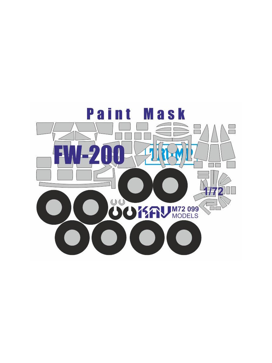 Окрасочная маска на FW-200 (Trump) 1:72 KAV M72 099