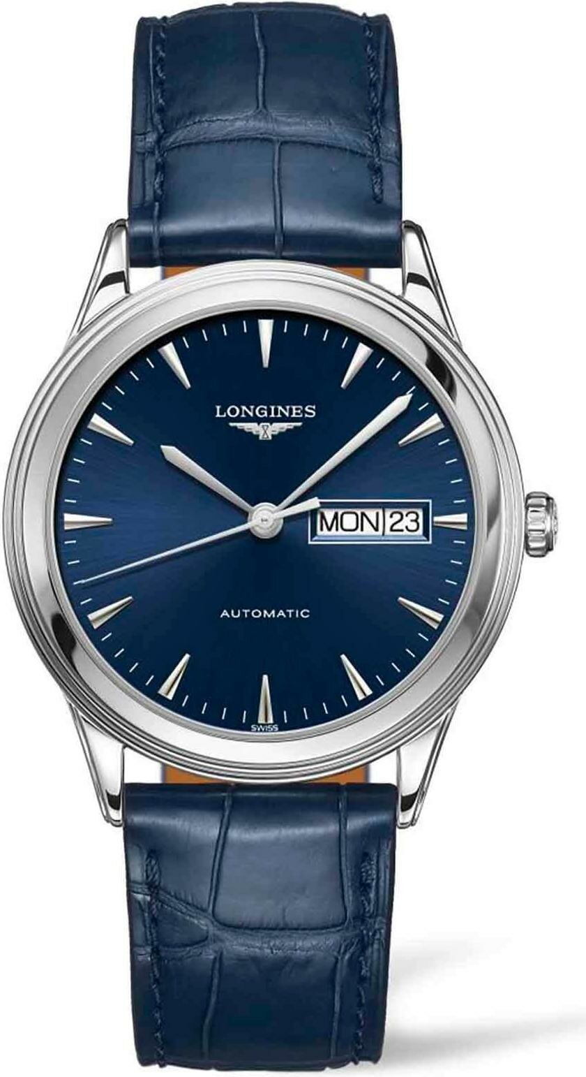 Наручные часы LONGINES, синий, серебряный — фото 1