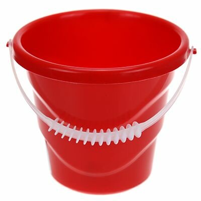 Ведро детское КНР пластмассовое 1,4 л, д 16 см, h 14 см, красное