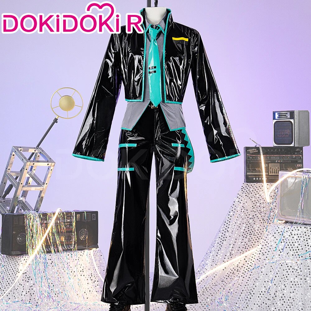 MIKUU Zombie MIKUOO Косплей Костюм DokiDoki-R десятая юбилей Микку китайский вампир светящиеся наушники маленький дьявол