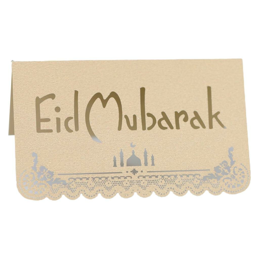 Бумажные карточки с надписью «Eid Mubarak», бггд