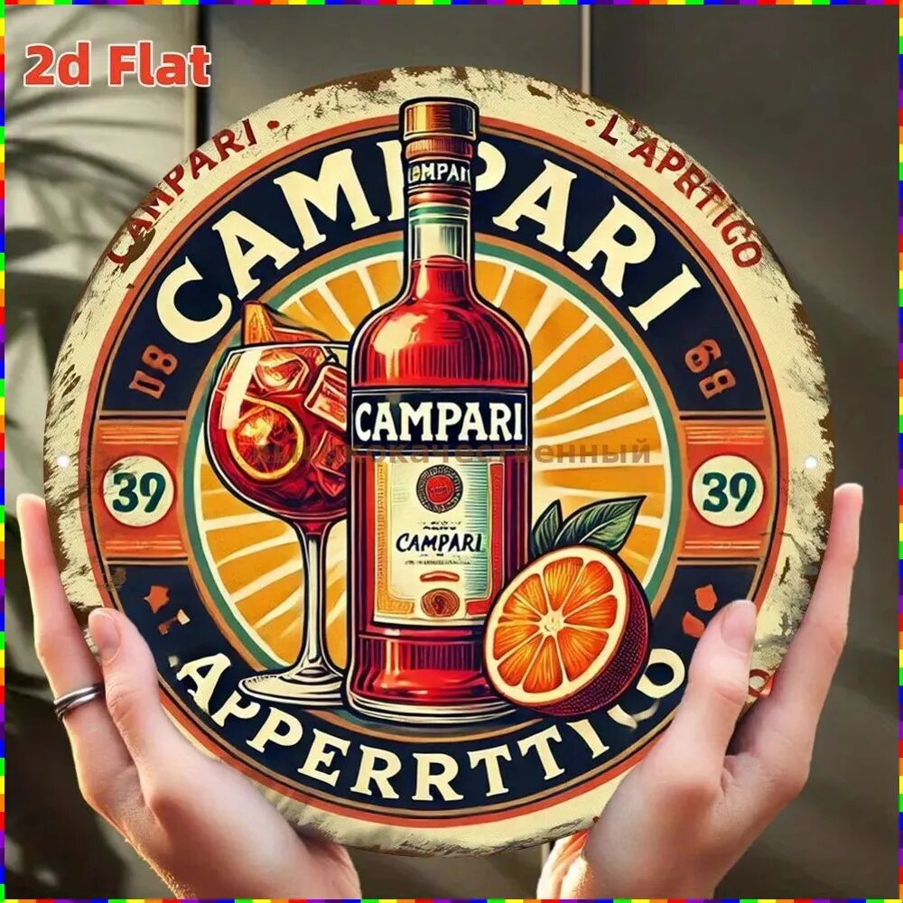 Круглая металлическая картина для интерьера, настенный декор в стиле лофт, 30 см