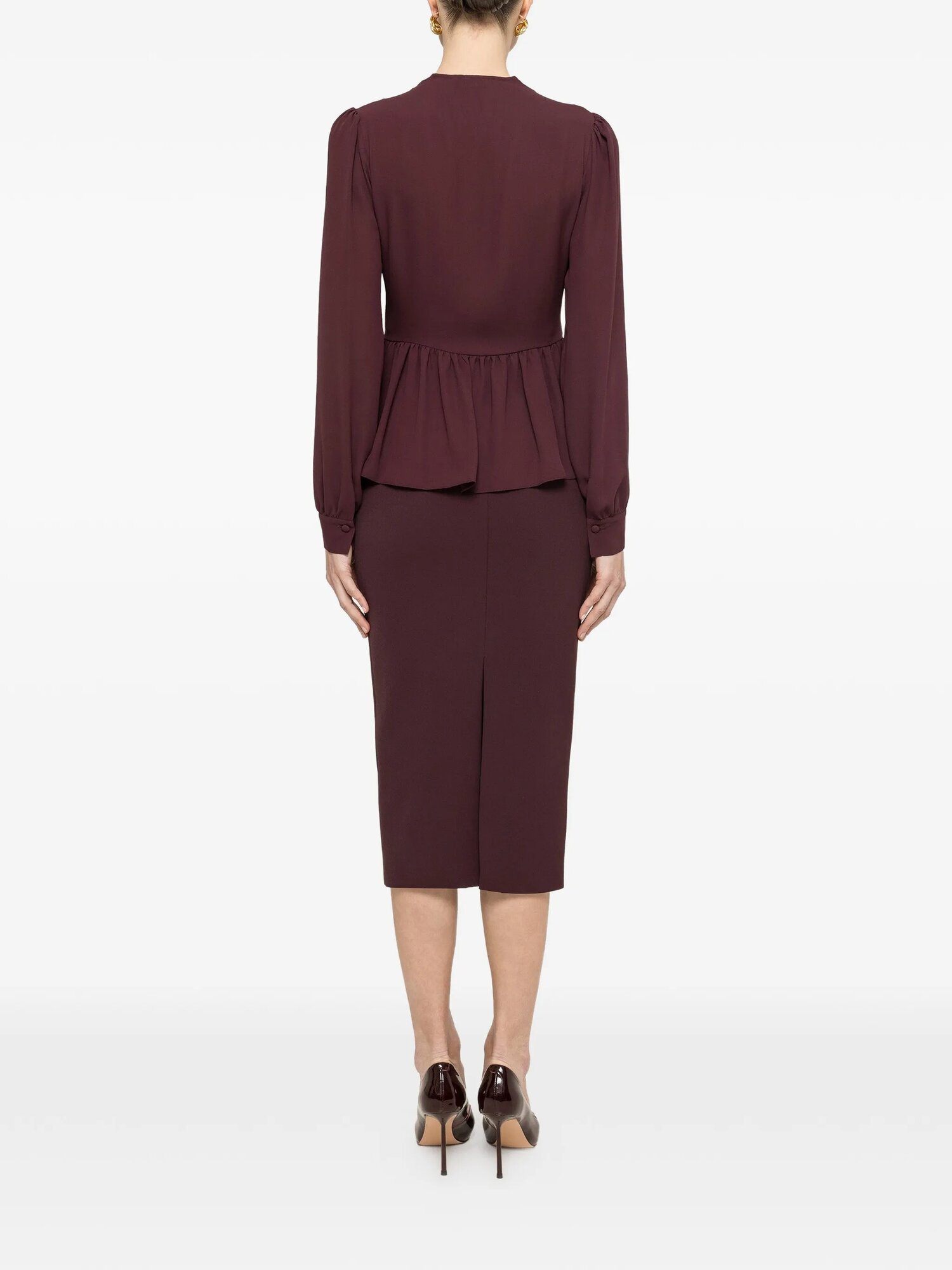 Топ Nissa Ruffled tie detail top, размер 36, purple — фото 1