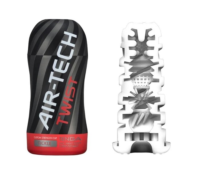 Мастурбатор «Tenga Air-Tech Twist Tickle» многоразовый с 5 видами стимуляции