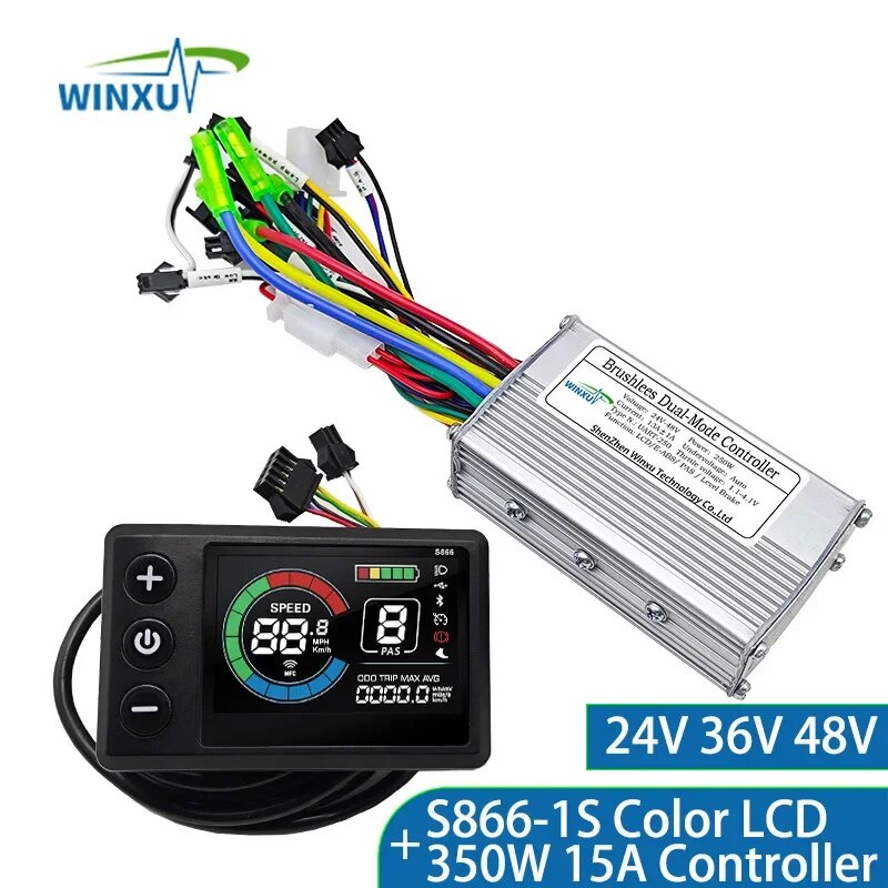 Контроллер электровелосипеда 350W S866-1S LCD