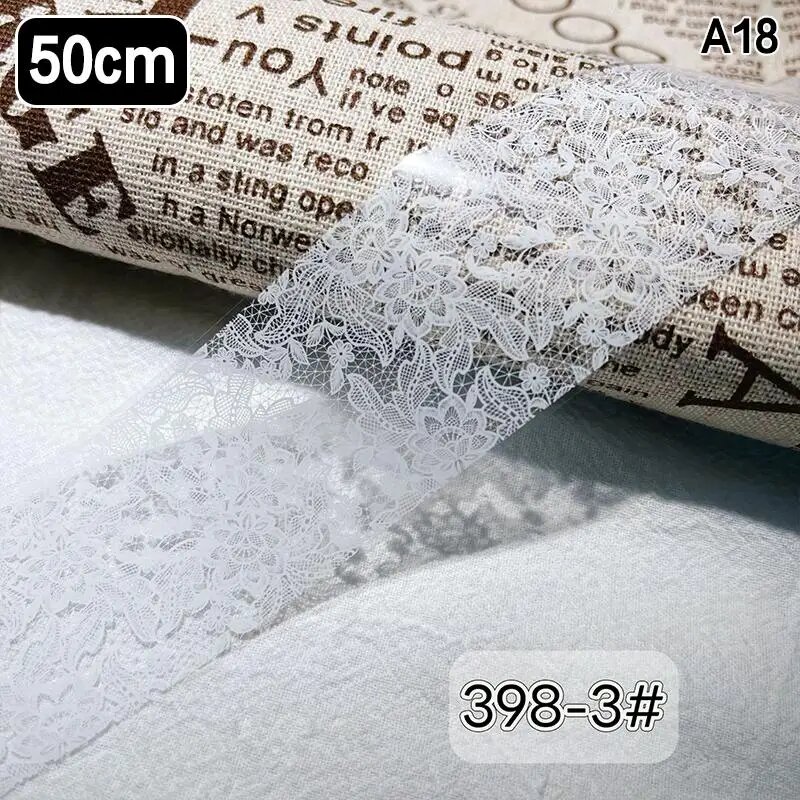 Кружевная лента 50см, Белый, A18