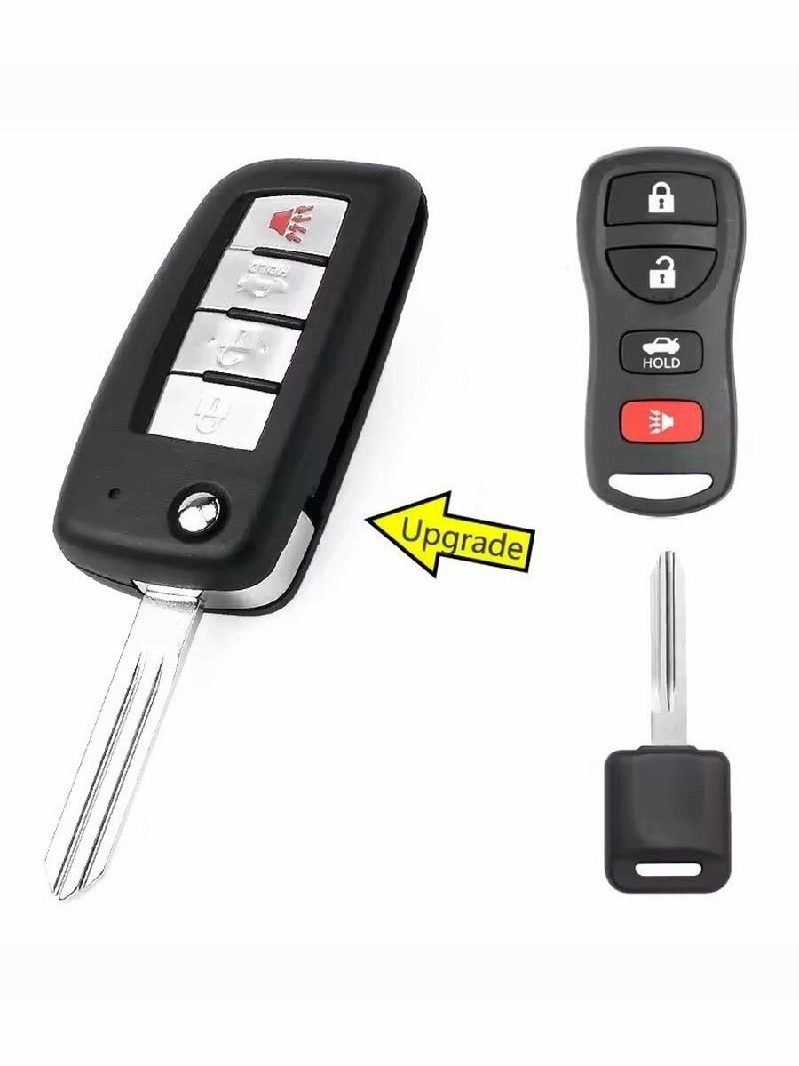 4‑кнопочный брелок/ключ для Nissan и Infiniti (FX35, Armada, Frontier, Murano, Pathfinder, Titan и др.), 315/433 MHz