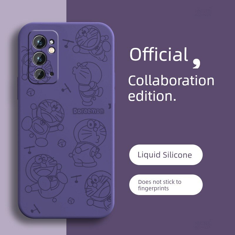 Чехол для OnePlus 9 RT с узором Диверс Дора фиолетовый с 9D пленкой