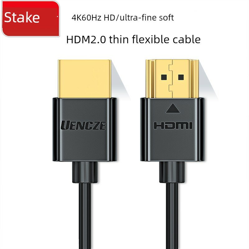 Черный Стандартный Ультра-тонкий HDMI кабель 4,5 мм диаметр 0,25 м для 4K ТВ, ПК, Проектора