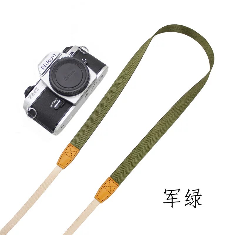Shetu Slim ремень для Polaroid камеры с регулируемым шнуром, военно-зеленый солидный цветной ремень для мгновенных камер