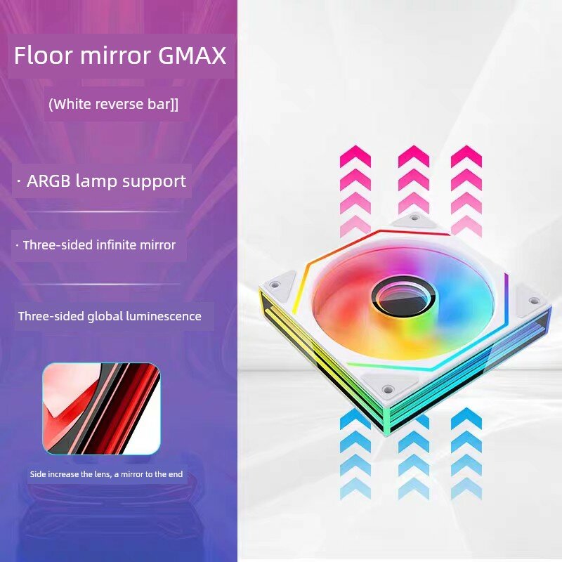 Прим 6PRO MAX белый обратное направление концентратор для ARGB и PWM, 5V 3-пин и 12V 4-пин AURA Sync совместимый