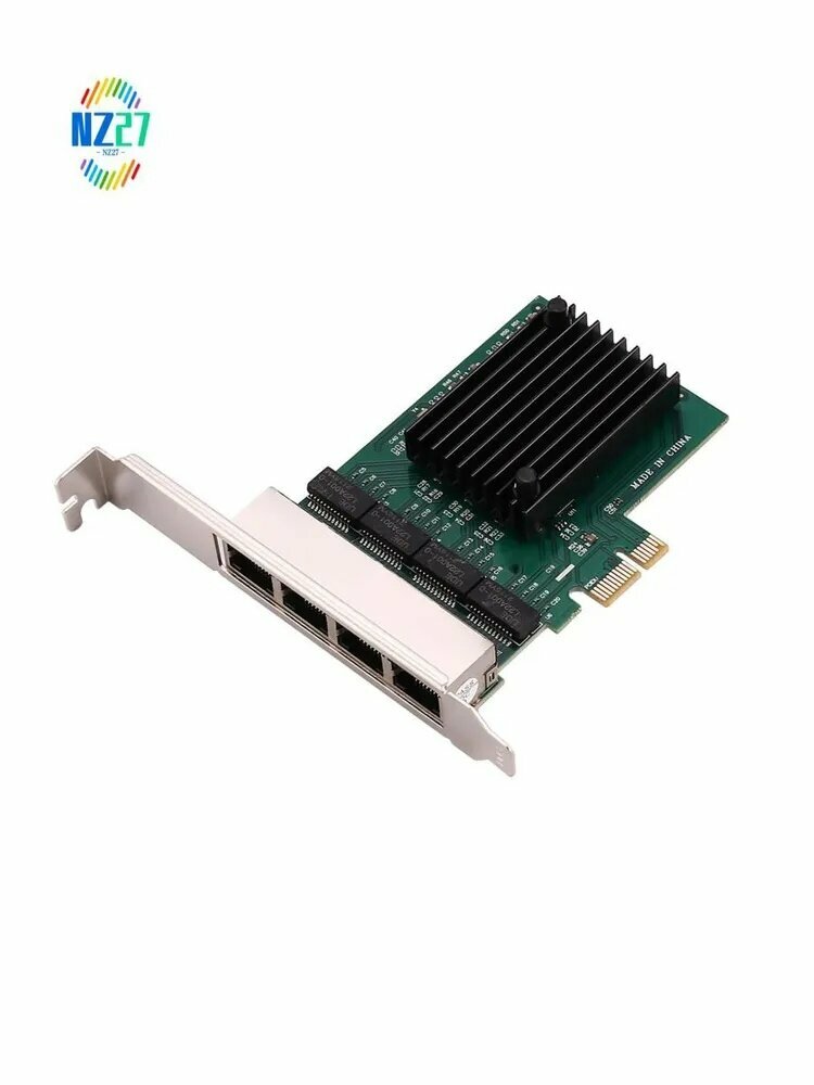 (P S M J) Pci-E X1 Гигабитная сетевая карта Pci-Express 4-портовая Ethernet Rtl8111F Сетевая