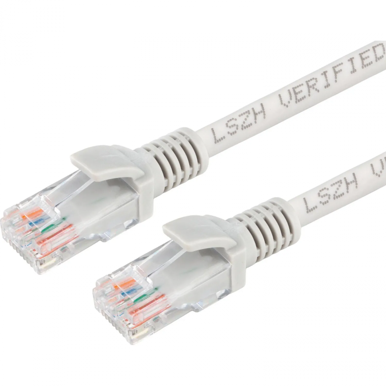 Патч-корд LSZH UTP Cablexpert кат.5e, 2м, литой, многожильный (серый) 2288667 PP31-2M