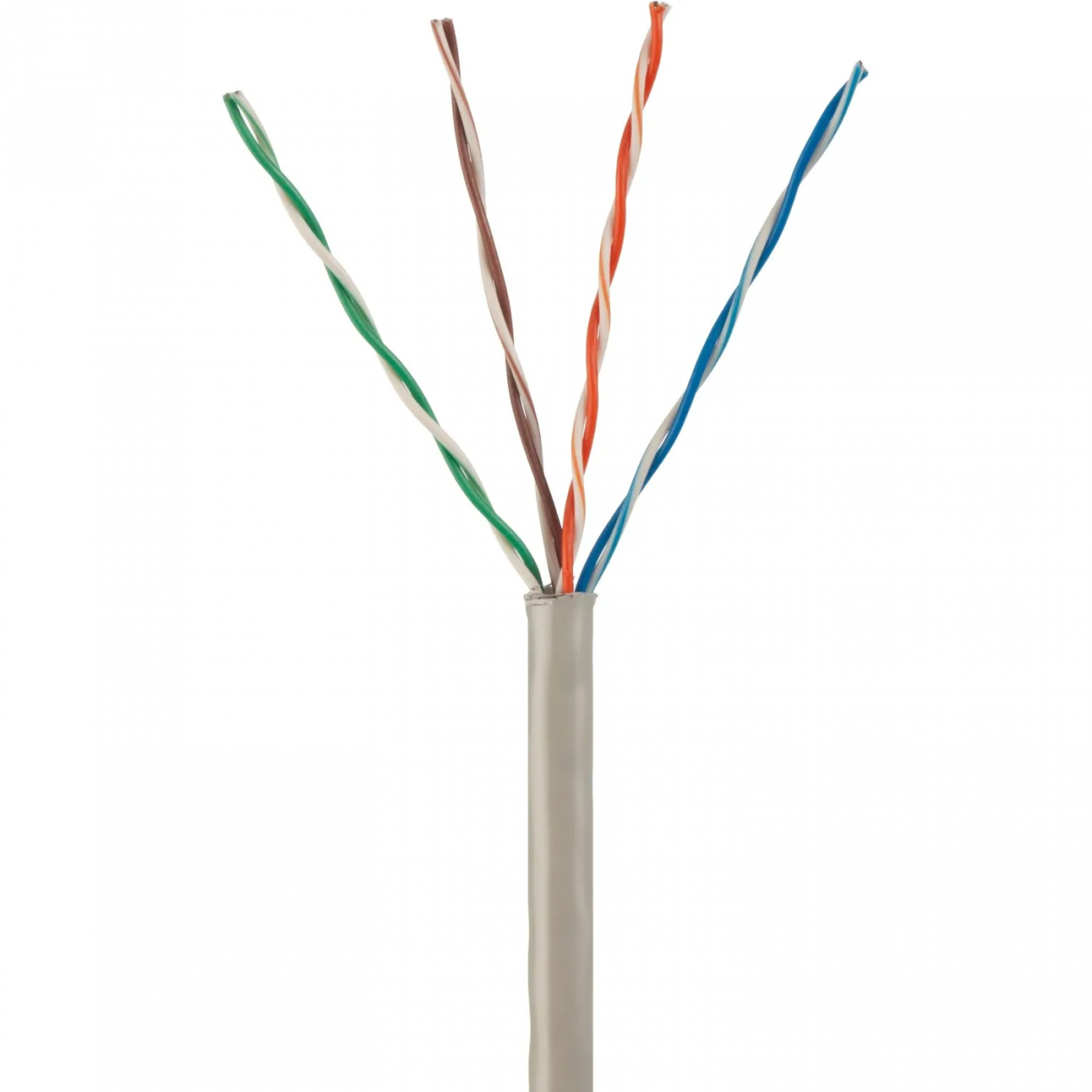 Кабель BigTech BT-CECR-012 CCA UTP 4 пары, кат.5e AWG25 PVC 100м сер 2208484