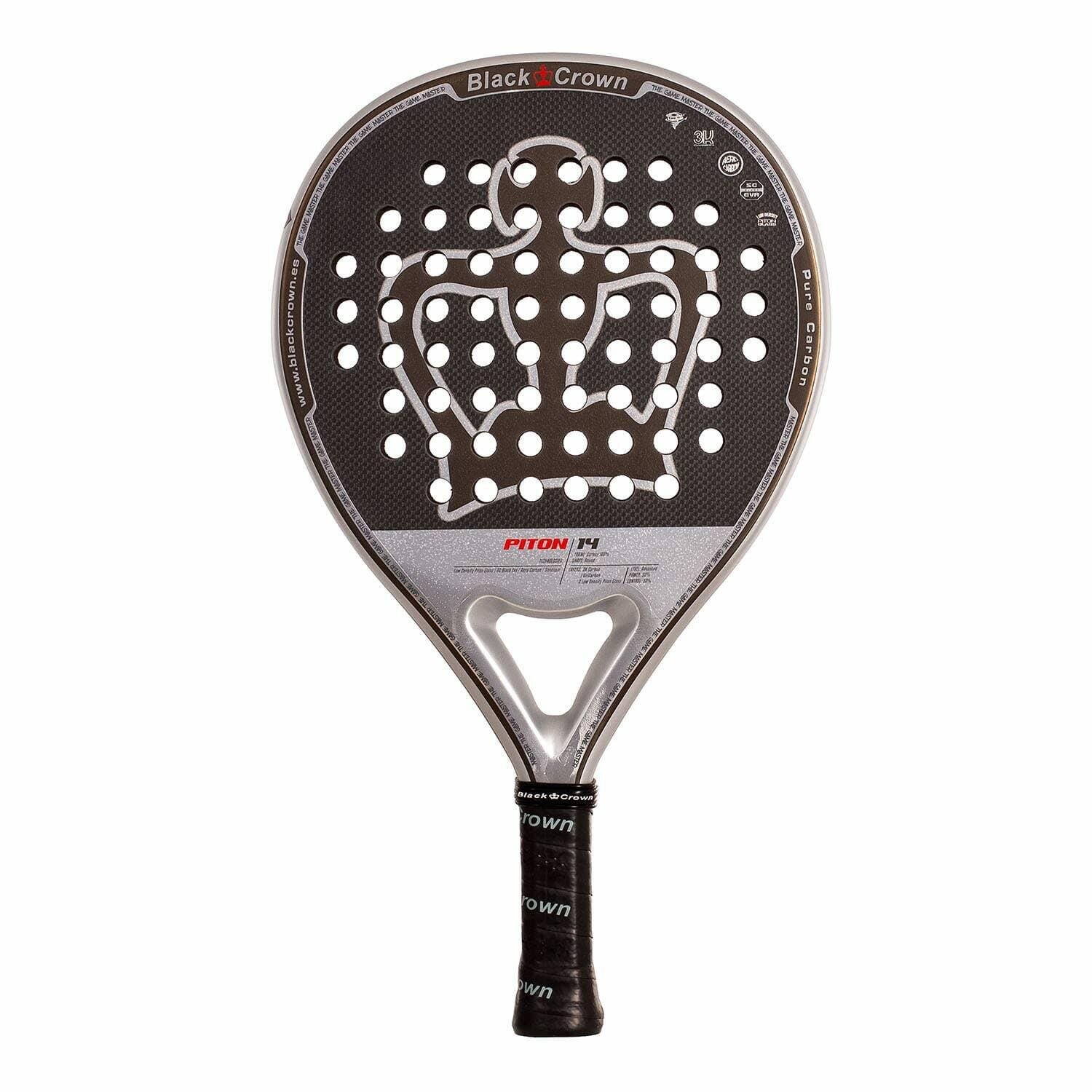 DECATHLON ракетка для падел тенниса Black Crown Piton 14, разноцветный, профиль 38 мм