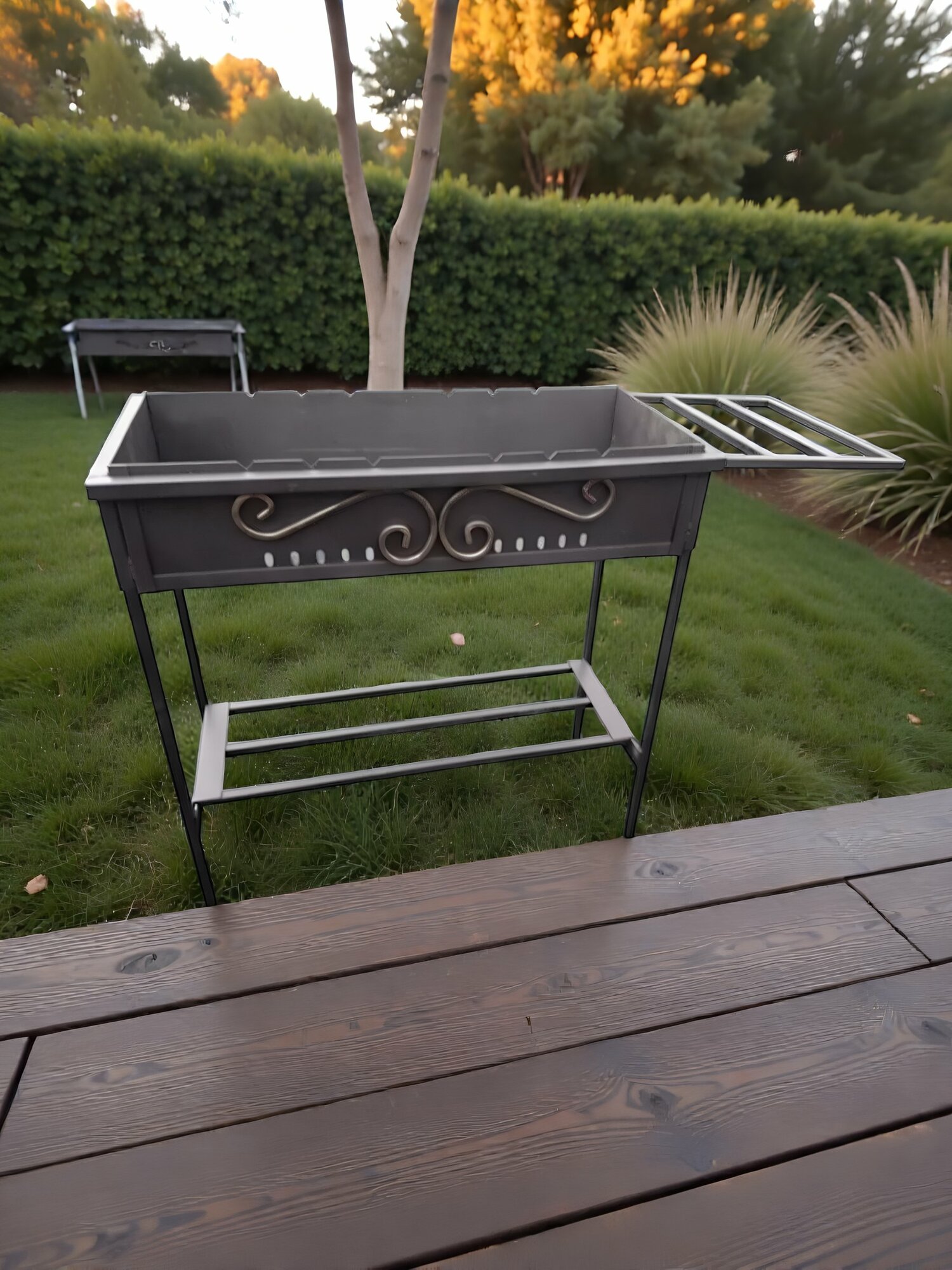 Мангал 700х300х700 мм, 2 мм, разборный, съемные ножки, Аванпром, Крепыш