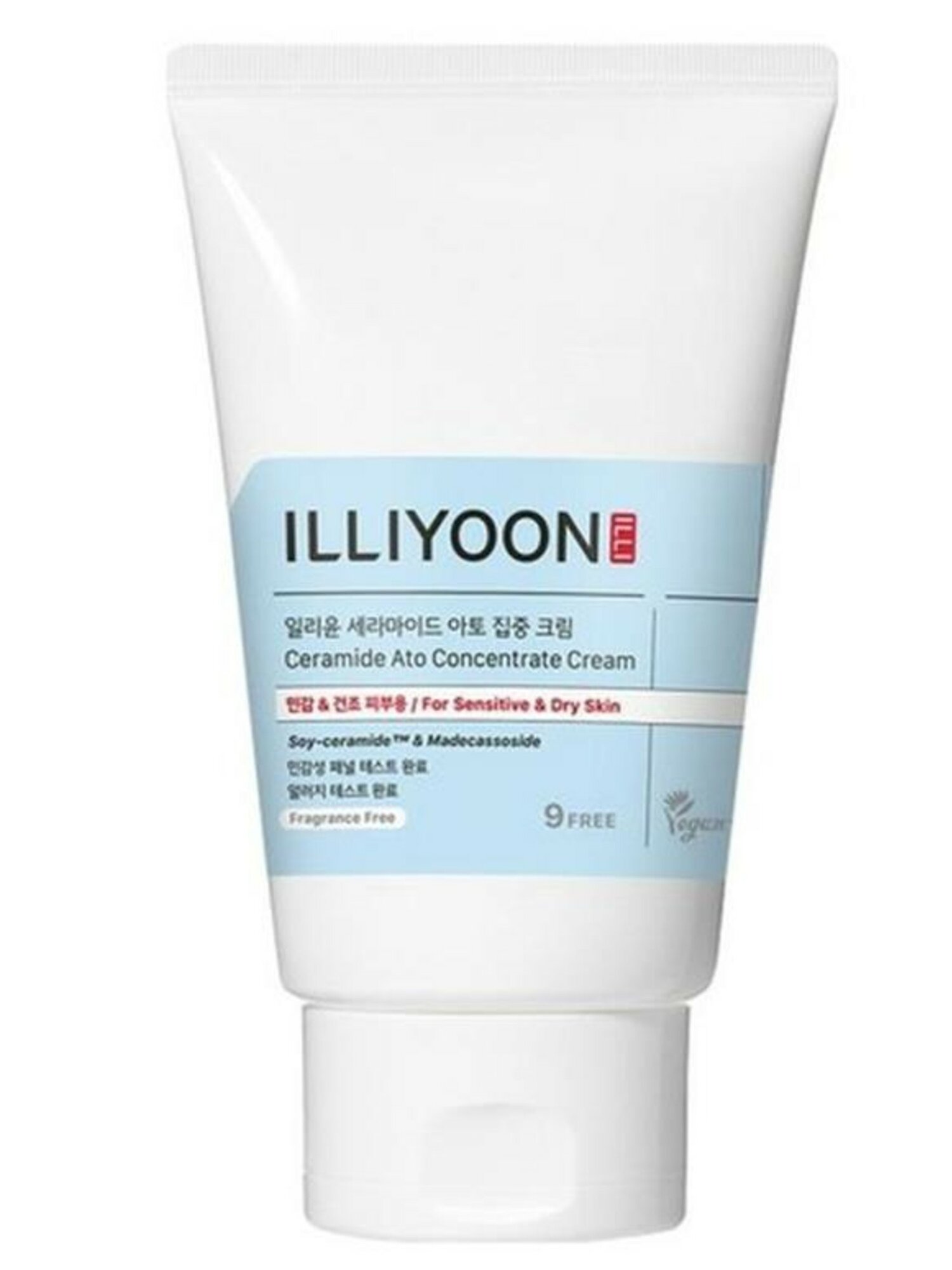 Восстанавливающий барьер крем ILLIYOON Ceramide Ato Concentrate Cream с керамидами для лицам и тела, корейская косметика, 200 мл