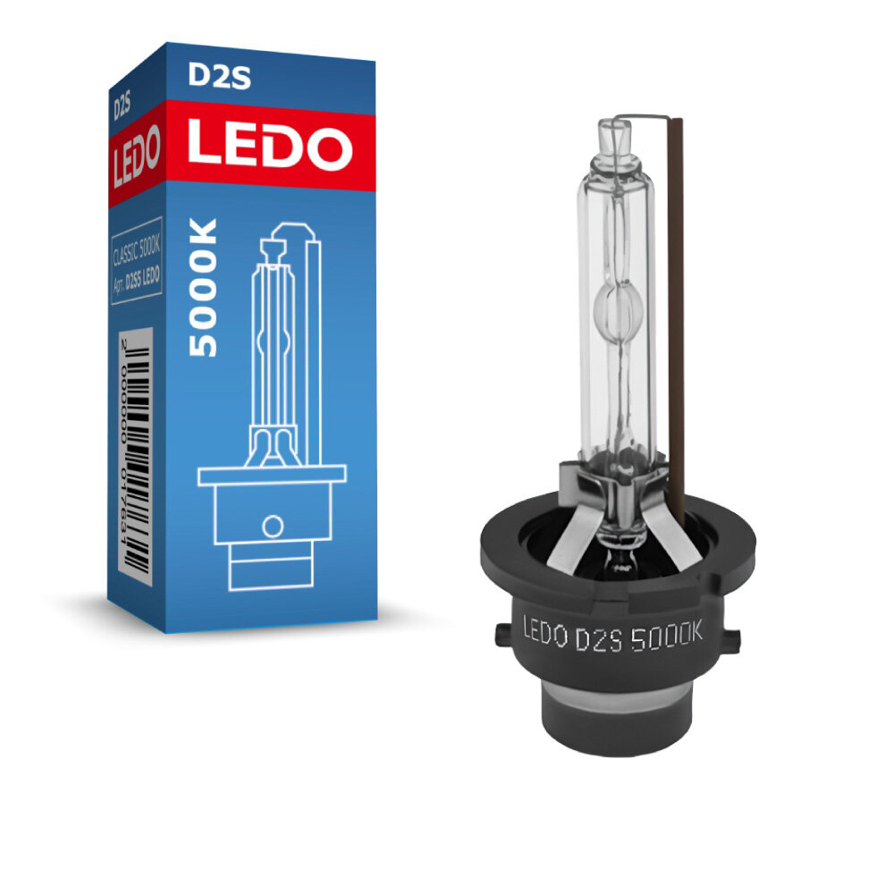 D2S лампа ксенон LEDO Classic 35W 5000K, лампа ксеноновая Д2С 5000 Арт. D2S5