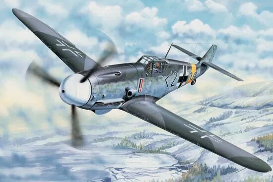 Trumpeter 02294 1:32 Немецкий истребитель BF109G-2 Сборная модель самолета