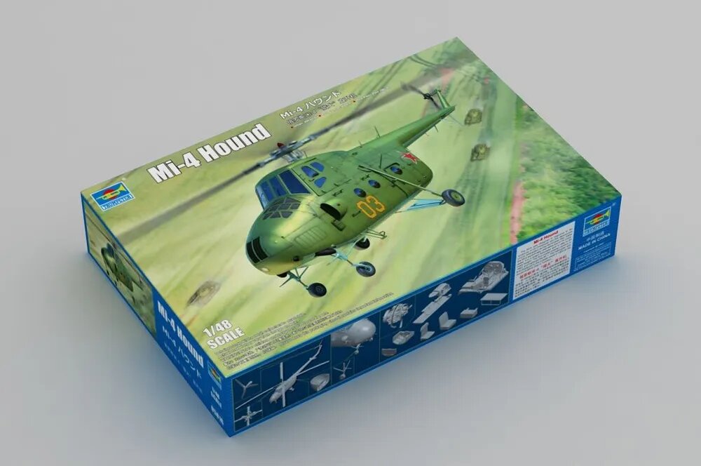 Trumpeter 05816 1/48 Mi-4 "Hound" модель вертолета
