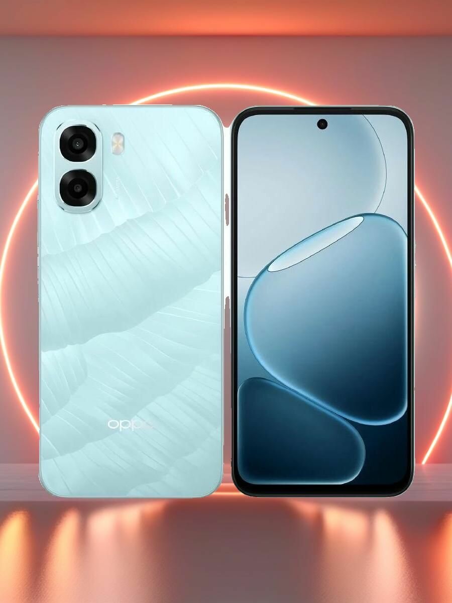 6.75" Смартфон OPPO A6x 128 ГБ голубой ядер - 8x(2.8 ГГц), 4 ГБ, 2 SIM, IPS, камера 13+0.08 Мп, NFC, 4G, 6100 мА*ч