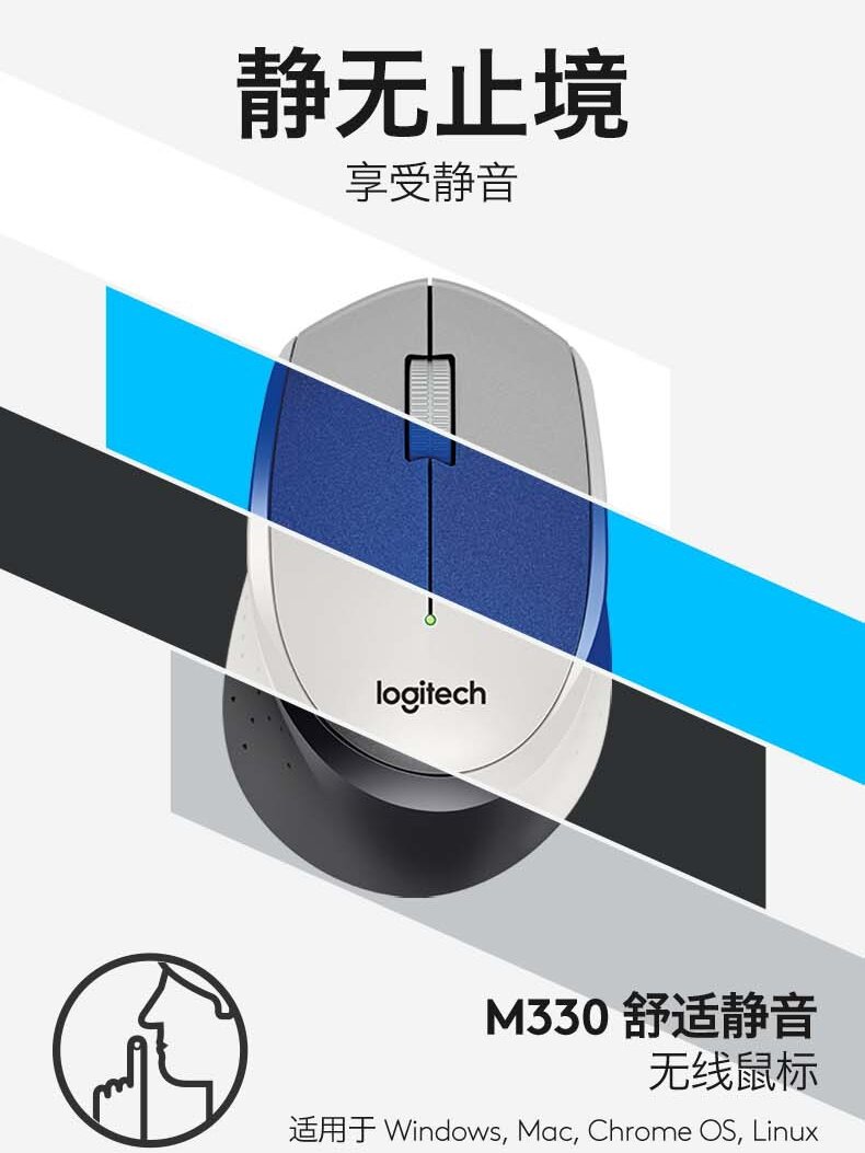 Logitech M330 Эргономичная беспроводная мышь новая, не вскрыта, с гарантией