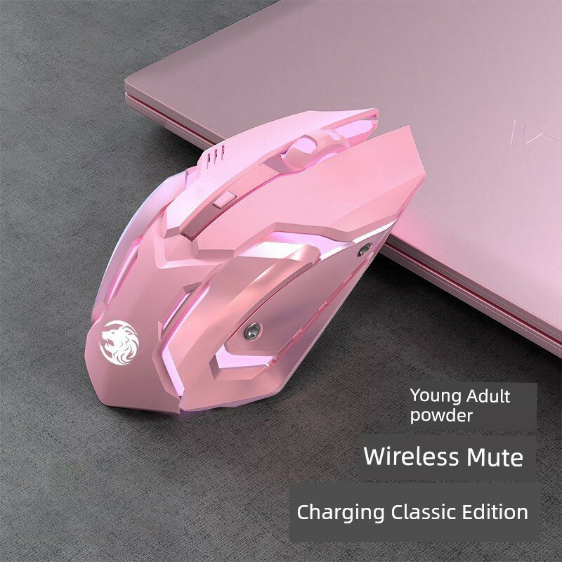 Беспроводная мышь ASUS для игровых ноутбуков TUF - 2.4G беспроводная, перезаряжаемая, тихие кнопки, розовый