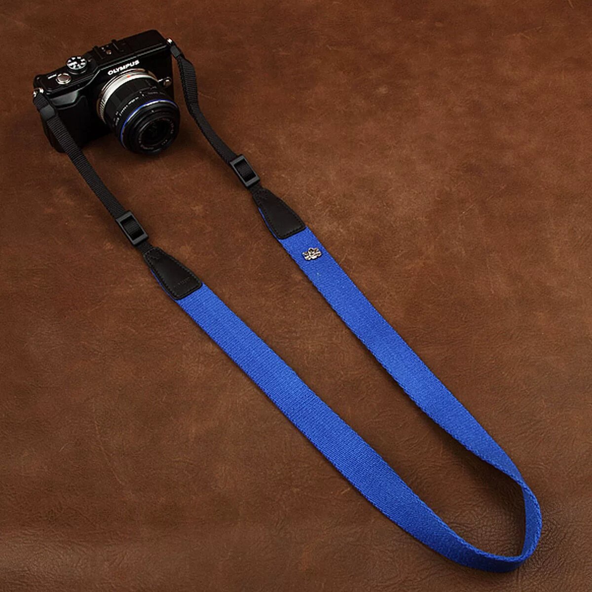 Хлопковый ремень для камеры для Sony ZV-E10, Nikon Z30 и Fujifilm X-M5 - небесно-голубой, регулируемый плечевой ремень,