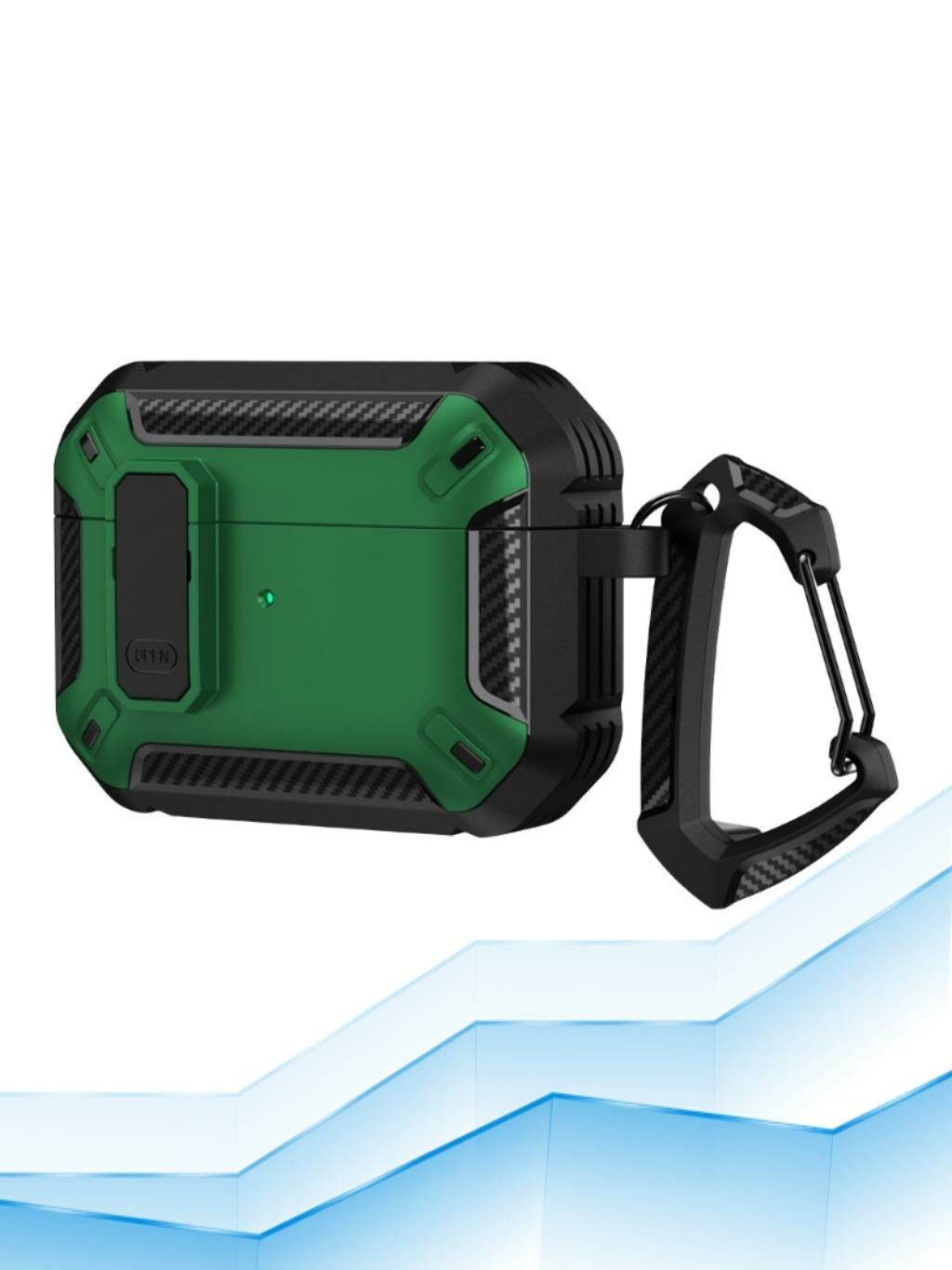 Чехол для наушников с магнитной защёлкой и подставкой, Зеленый