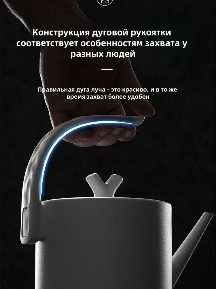 Термопот черный, объем 1 л, мощность 1000 Вт, дисплей, заварочный чайник, регулировка температуры — фото 1