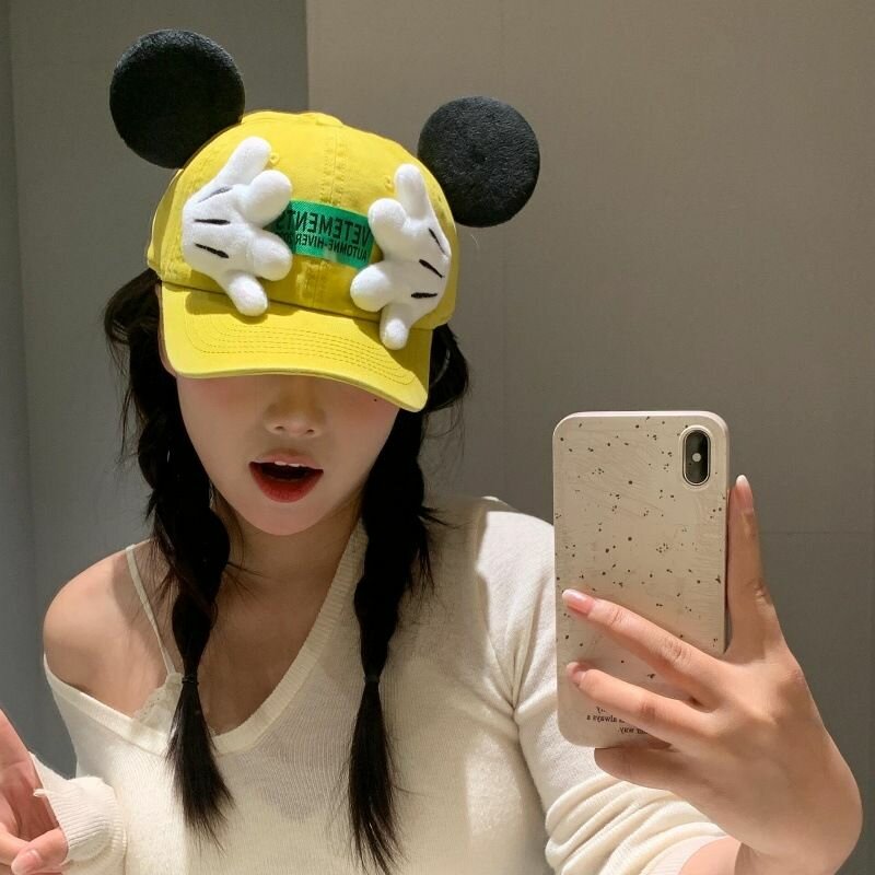 Шапка "Y2K", с ушками и линзами, унисекс, всесезон, размер 50-56