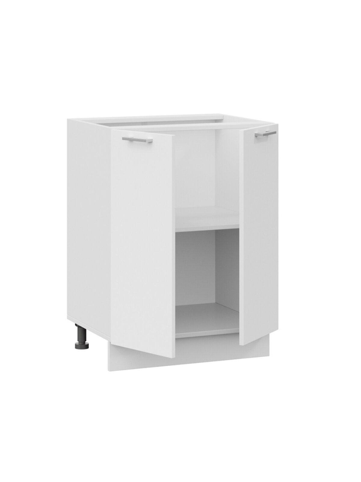 Шкаф кухонный нижний 600 Катрин (софт вайт) Huge Mebel. Ширина 600 Высота 840. Модули кухонные нижние