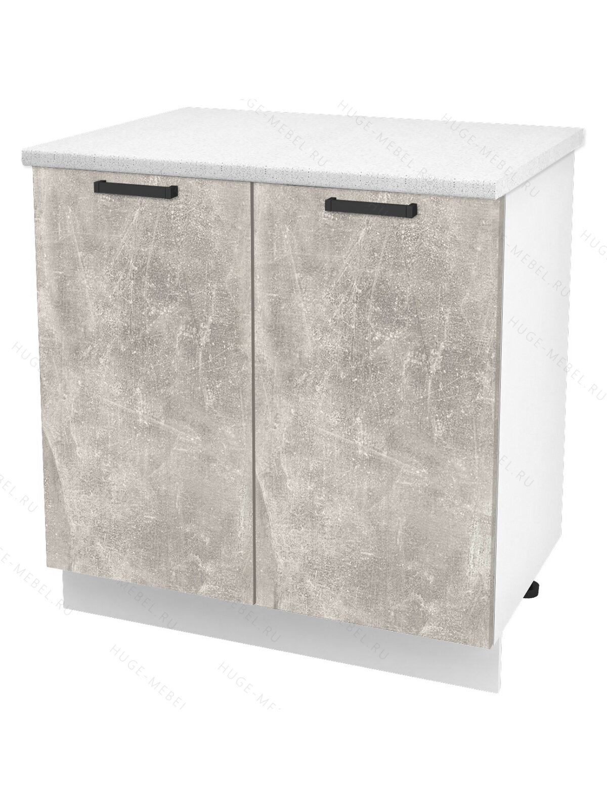 Шкаф кухонный нижний 800 Пасаденна (ателье светлое) Huge Mebel. Ширина 800 Высота 840. Модули кухонные нижние