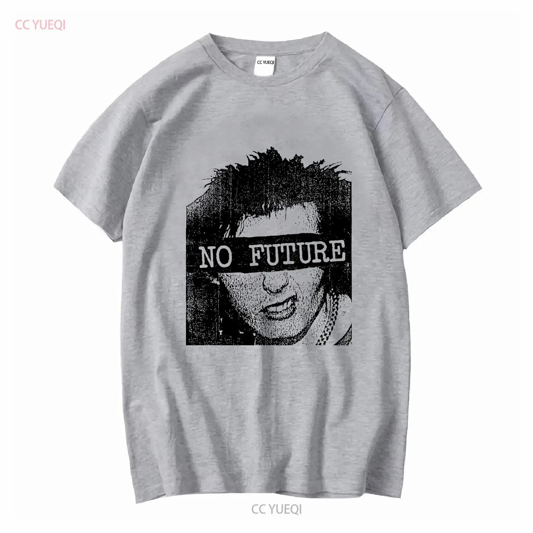 Футболка Sid Vicious No Future, мягкий дышащий хлопок, модная футболка в стиле панк-рок с длинными или короткими рукавами, винтажная, унисекс, универсальная — фото 1