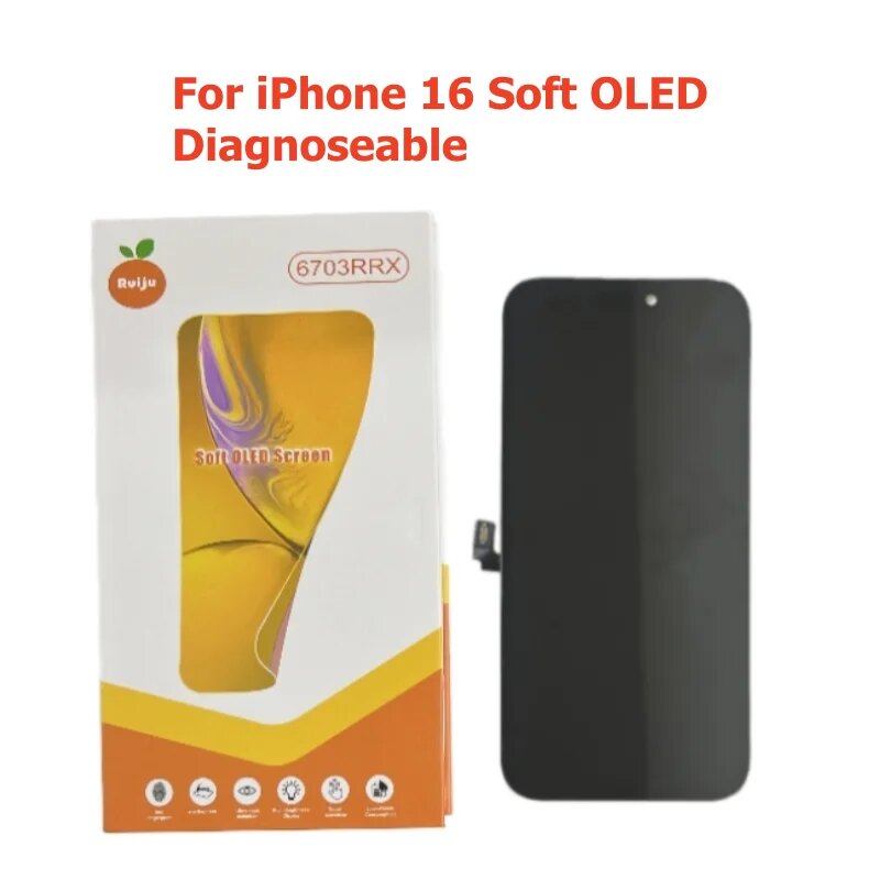 Мягкий OLED-дисплей с функцией диагностики для iPhone 15 Pro Max, 15 Pro, 14 Pro Max, I16 Soft OLED