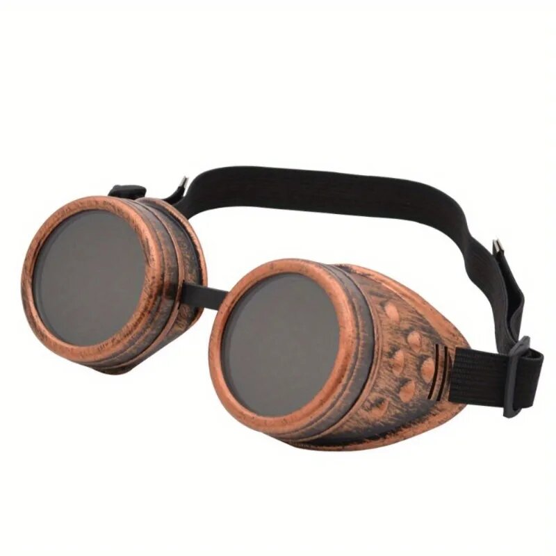 Очки стимпанк с линзами Red bronze