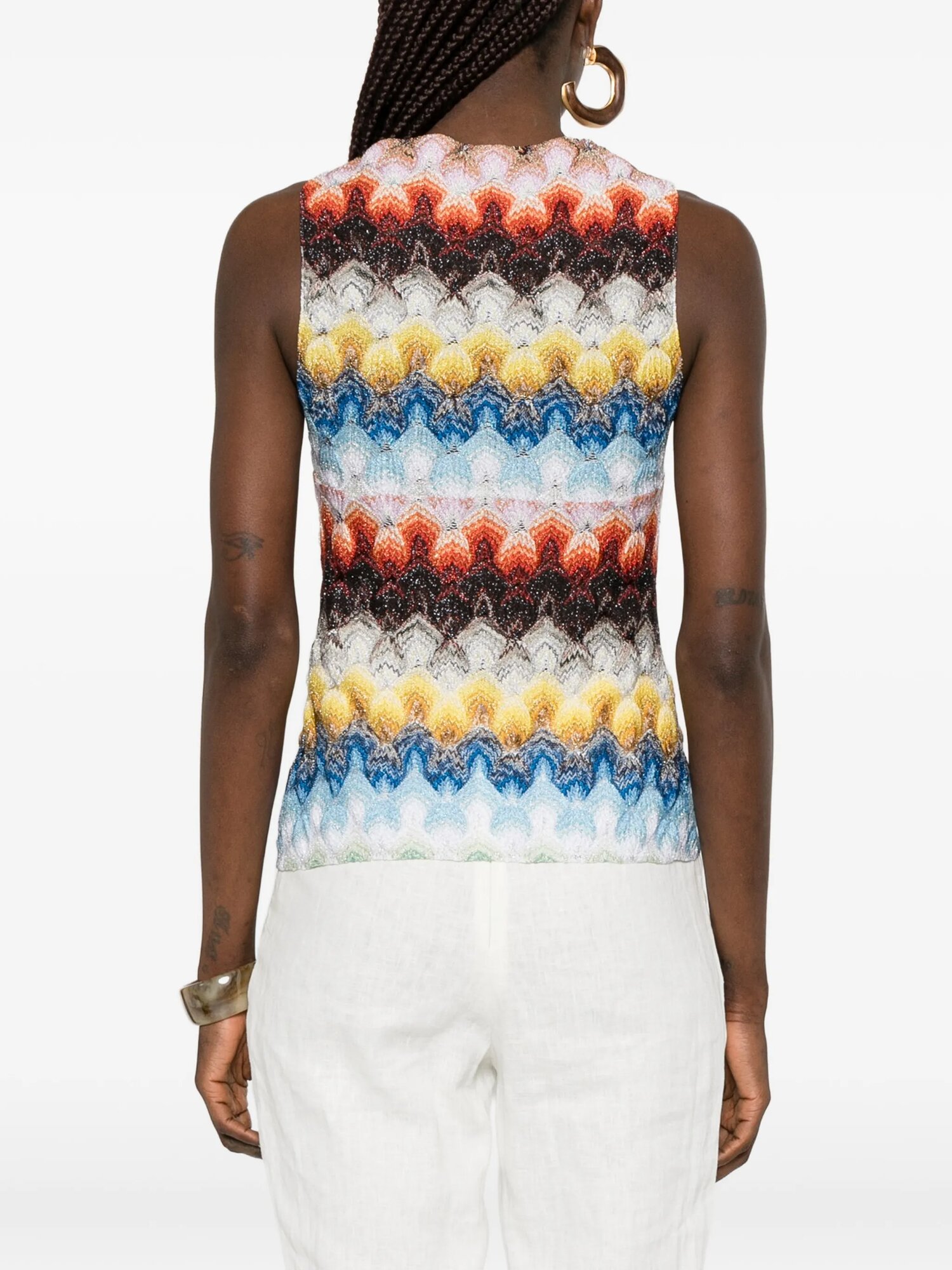 Топ Missoni Patterned twist top, размер 38 — фото 1