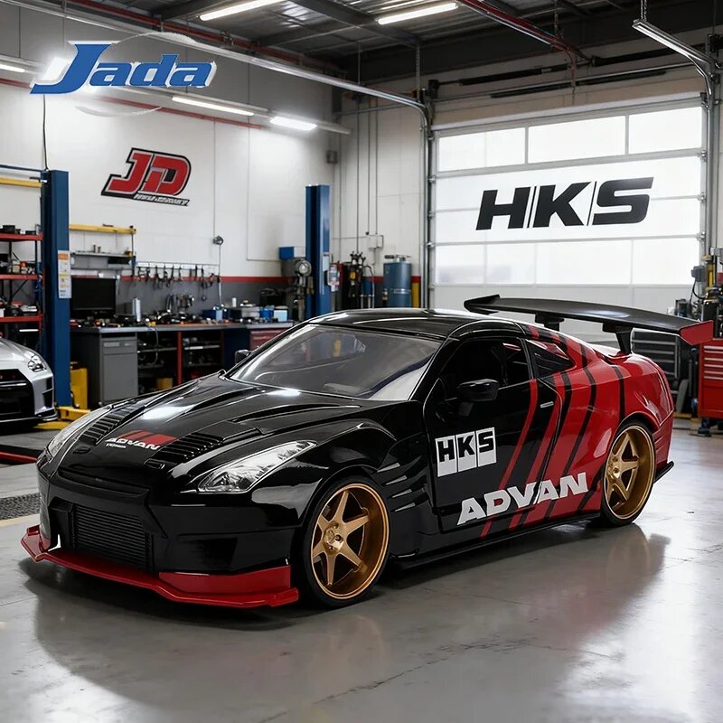 JADA 1:24 JDM GTR R35 BEN SOPRA 2009 металлическая модель автомобиля