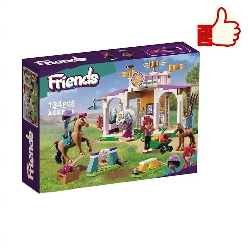Конструктор Friends Тренировка лошадей 41746 Пластиковый Красный