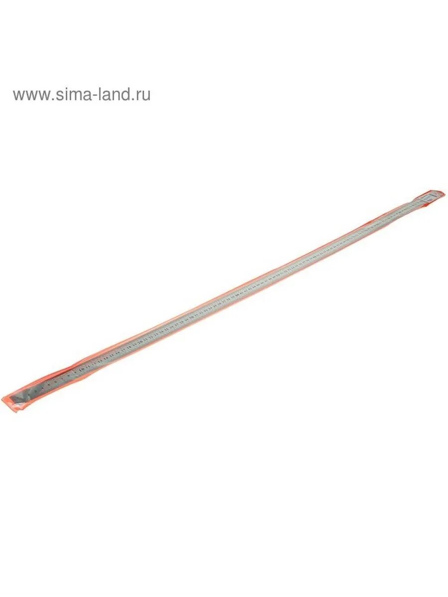 Металлическая измерительная линейка 1 м, серебристая