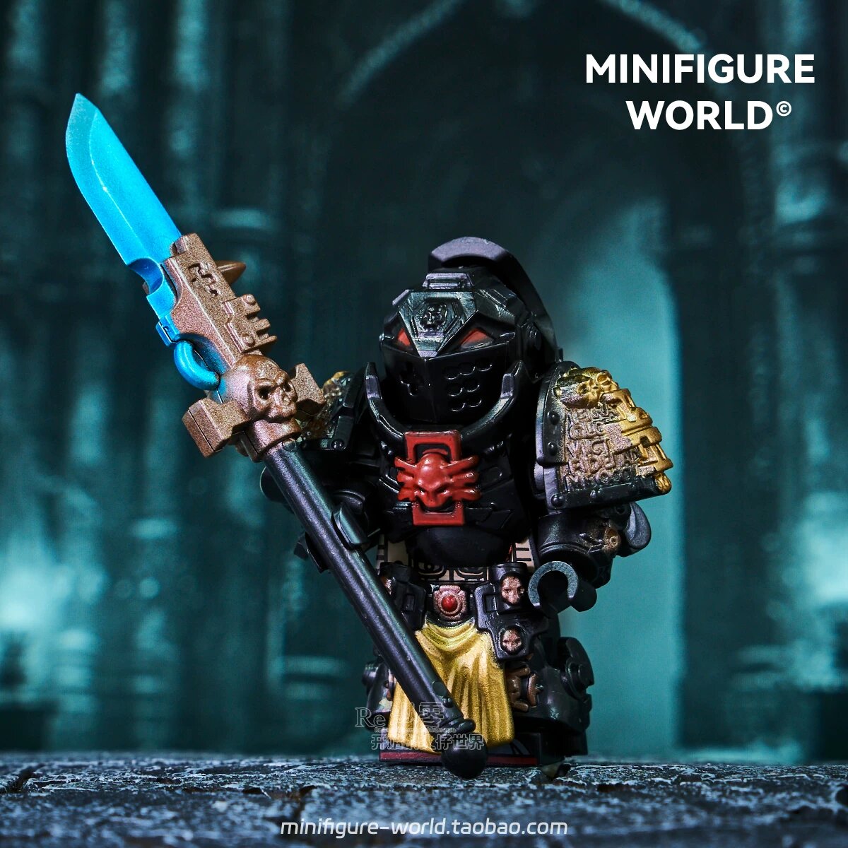 Набор фигурок Warhammer 40K Grey Knight Terminator в черном цвете — 3 фигуры с мечом и щитом