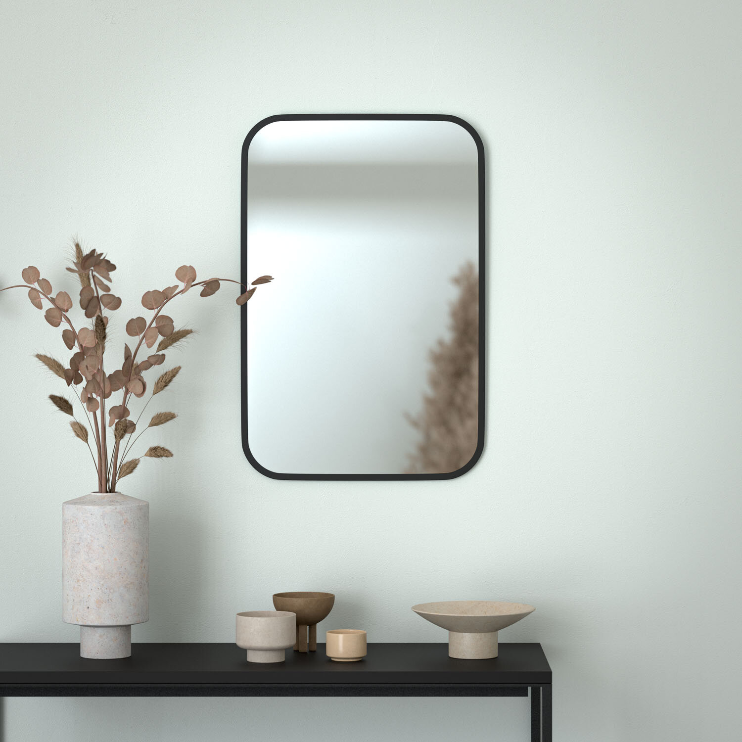 Зеркало настенное с окантовкой Colora EVOFORM 40x60 см, Черный цвет, BY 0432