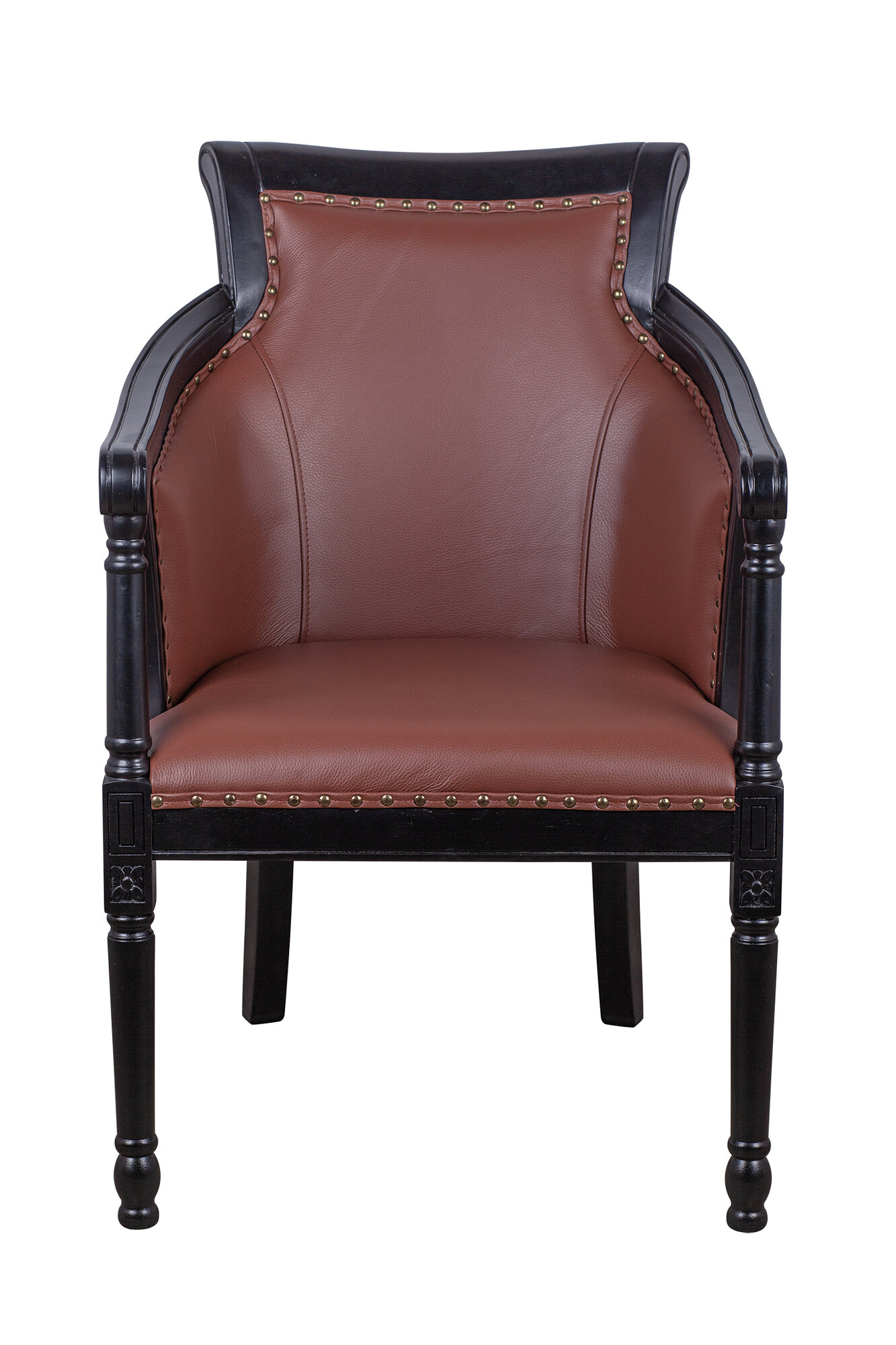 Кресло из натуральной кожи Mak-Interior, Valene Brown Leather