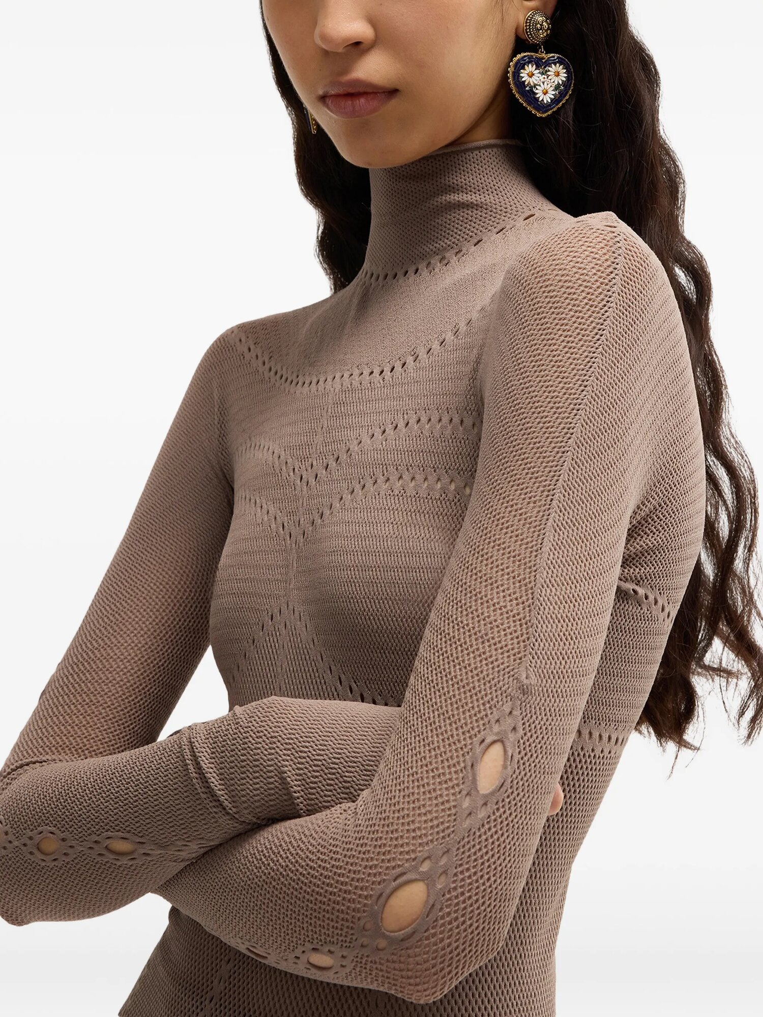Топ MACCAPANI Mock-neck top, размер OneSize, разноцветный — фото 1