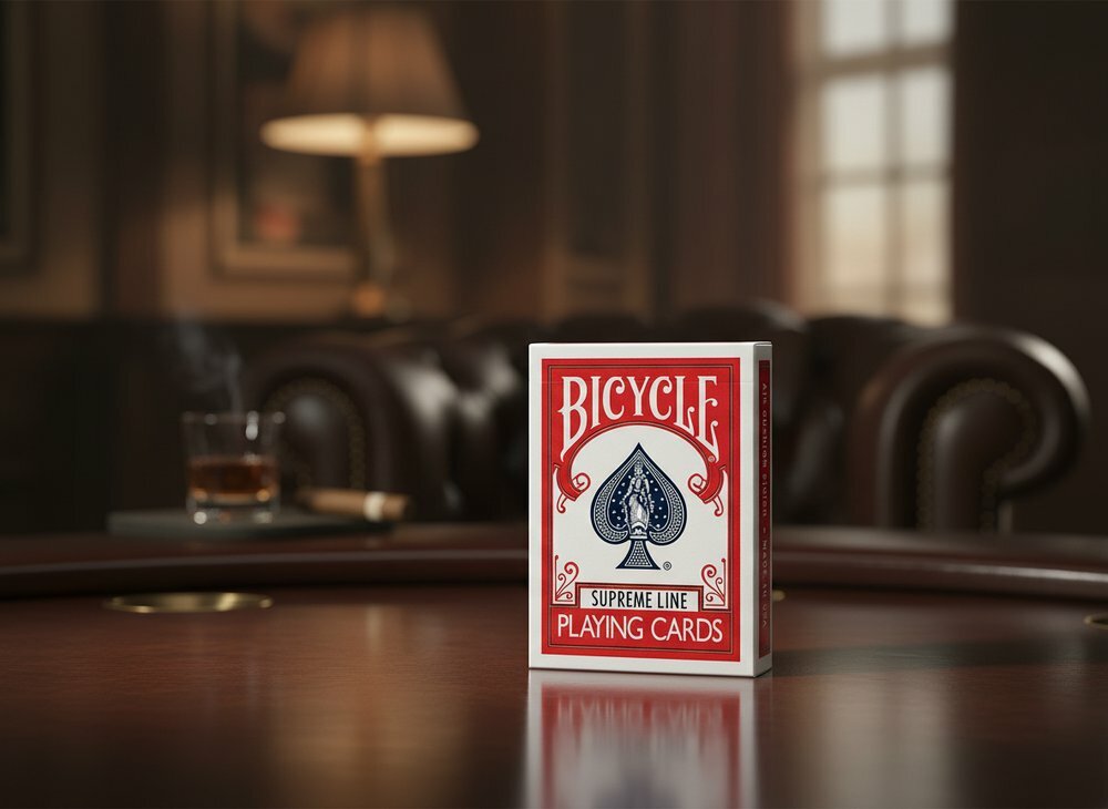 Карты "Bicycle Supreme Line Standard Index red" 63319 Bicycle