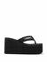Босоножки Coperni Logo-patch wedge sandals, размер 37, black/black