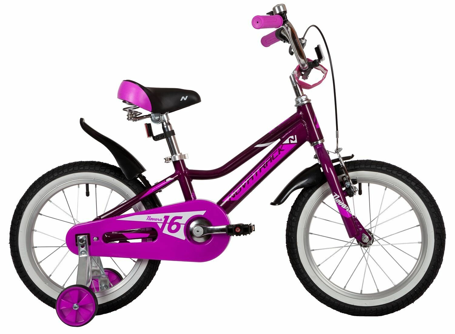 Детский велосипед Novatrack Novara 16" (2026) 16 Фиолетовый (101-115 см)