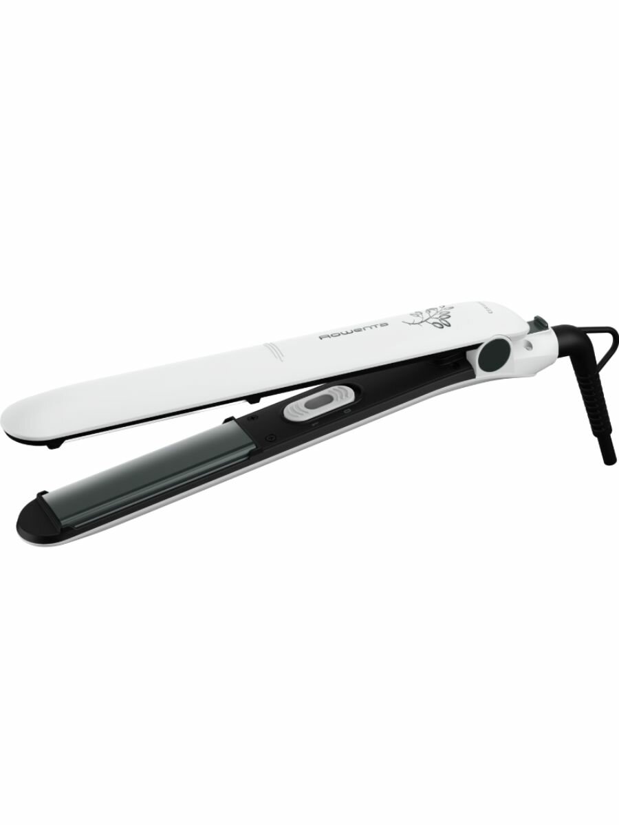 Выпрямитель для волос Rowenta Easyliss Pure Collection SF1628F0, турмалиновые пластины, белый/черный