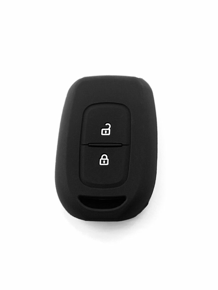 Чехол для ключа Renault, 2 кнопки, Черный